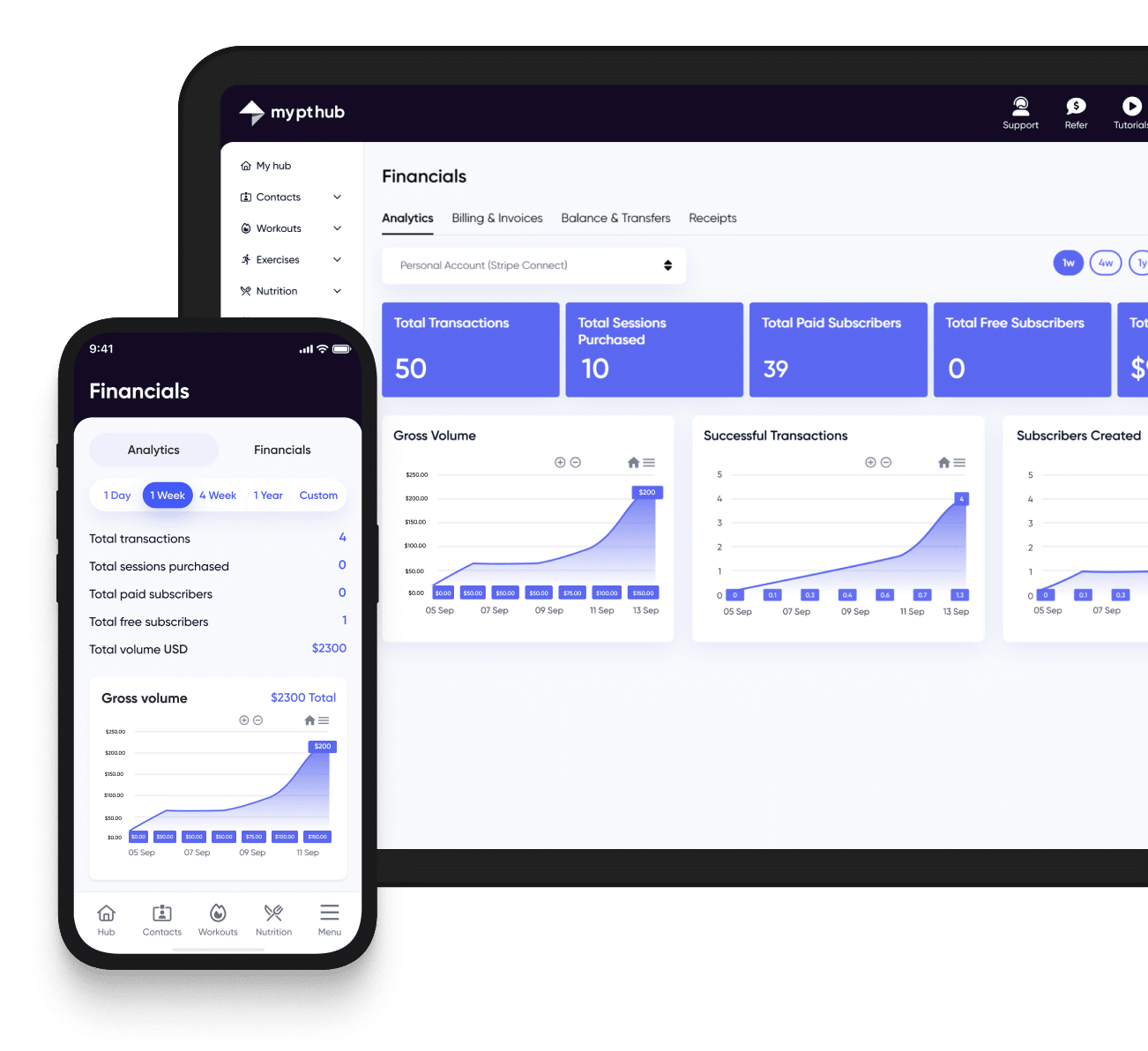 Personal Training App Features | My PT Hub