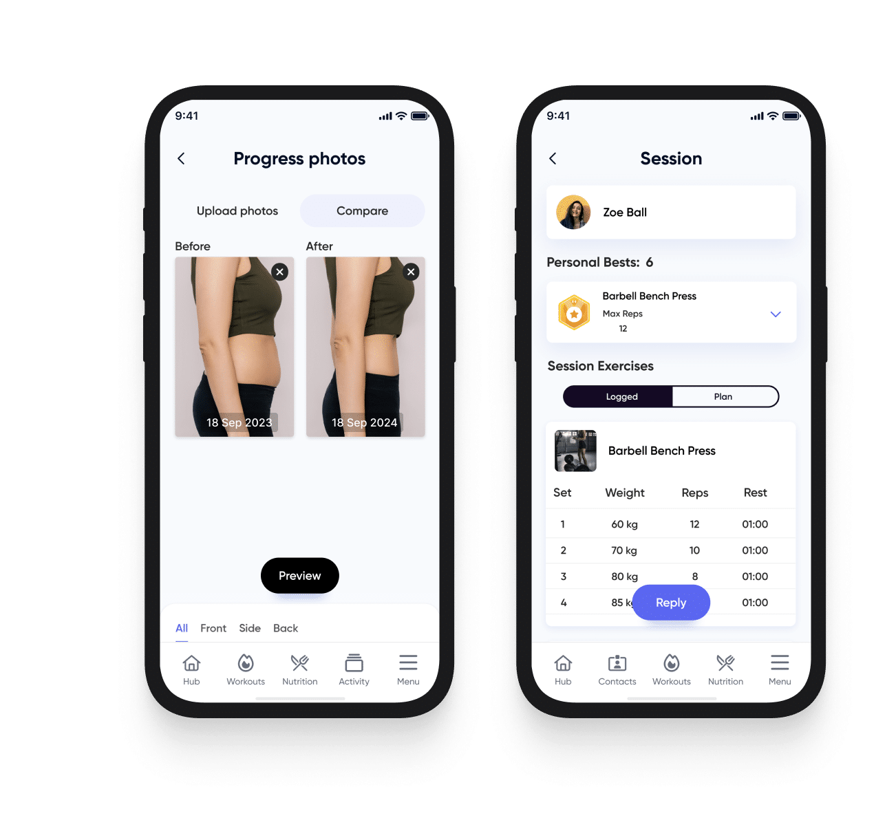 Personal Training App Features | My PT Hub