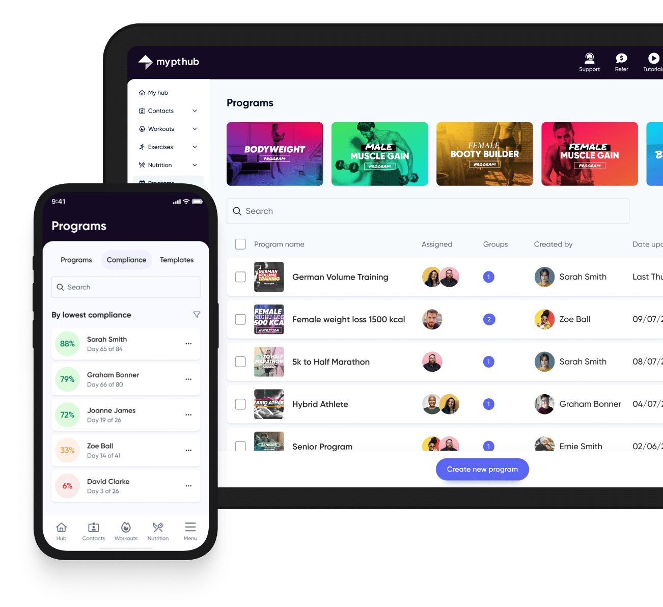 Personal Training App Features | My PT Hub