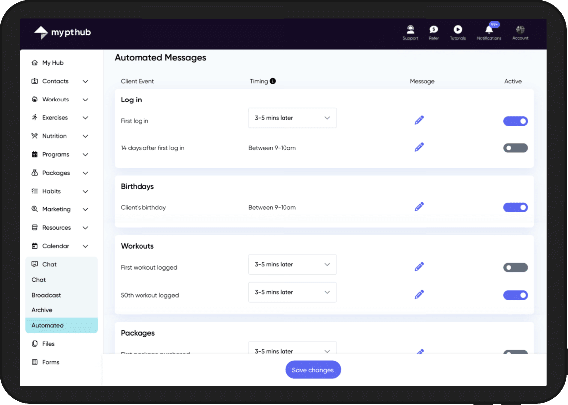 Client Messaging Software for Personal Trainers | My PT Hub
