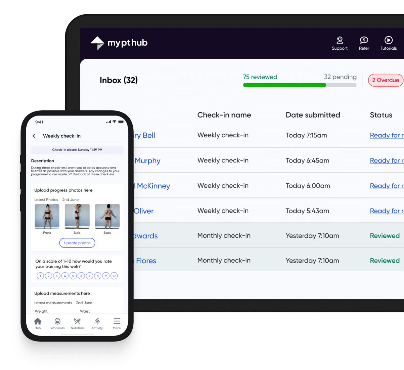 Personal Training App Features | My PT Hub